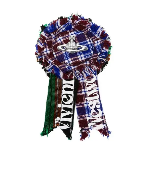 VIVIENNE WESTWOOD Rosette Orb Tartan Charm - Multicolor