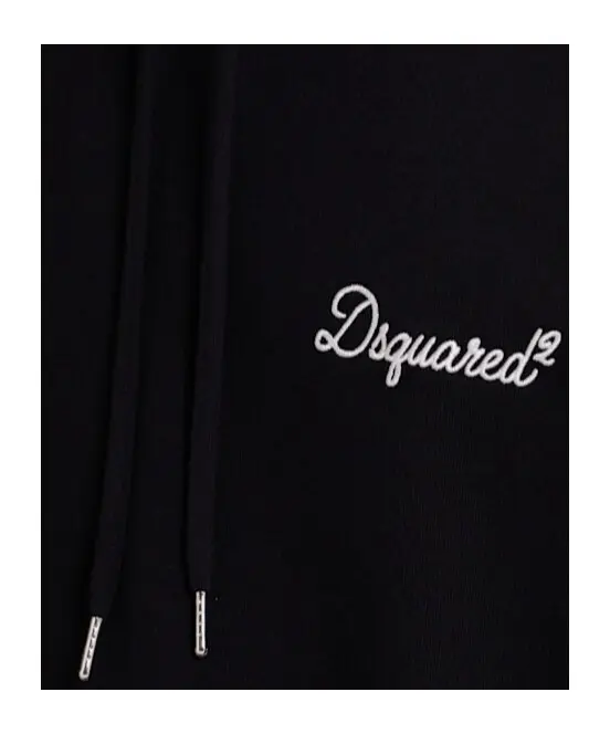 Dsquared2 Signature Relaxed Fit Hoodie - Black