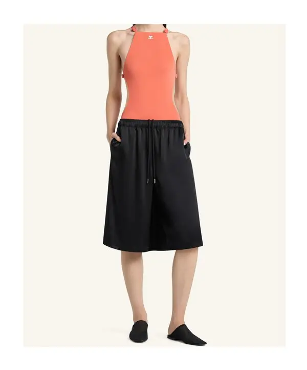 COURREGES Cut-out Swimsuit With Buckle Details - Pink