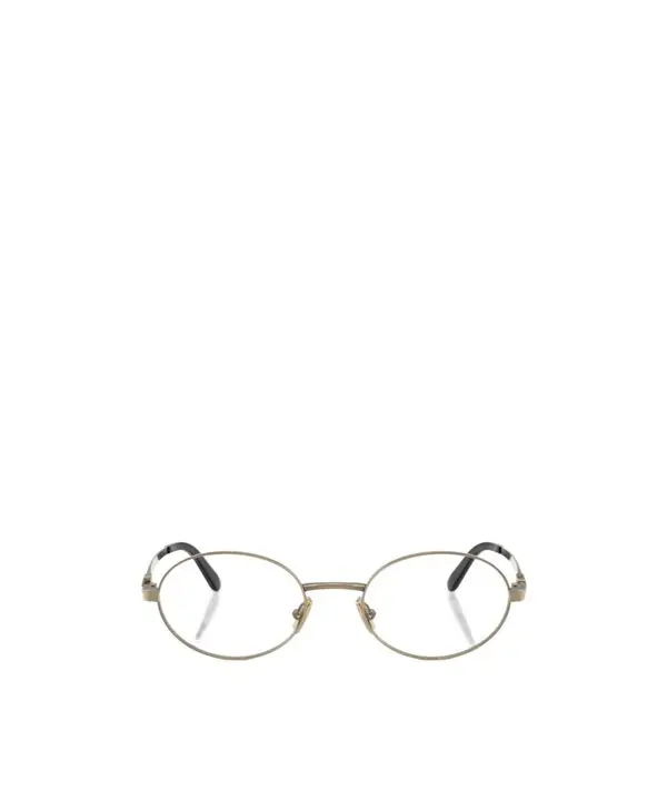 Miu Miu Oval Full Rim Eyeglasses - Nude