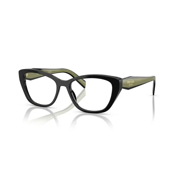 Prada Cat Eye Full Rim Eyeglasses - Black