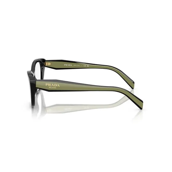 Prada Cat Eye Full Rim Eyeglasses - Black
