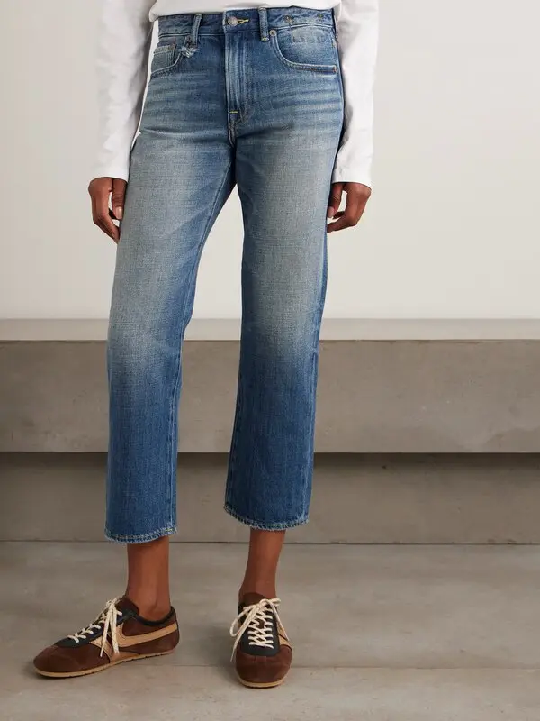 R13 Romeo Straight Leg Jeans - Medium Denim Blue