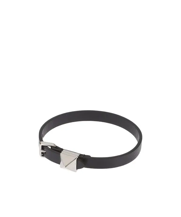 Valentino Garavani Pyramid-stud Bracelet - Black