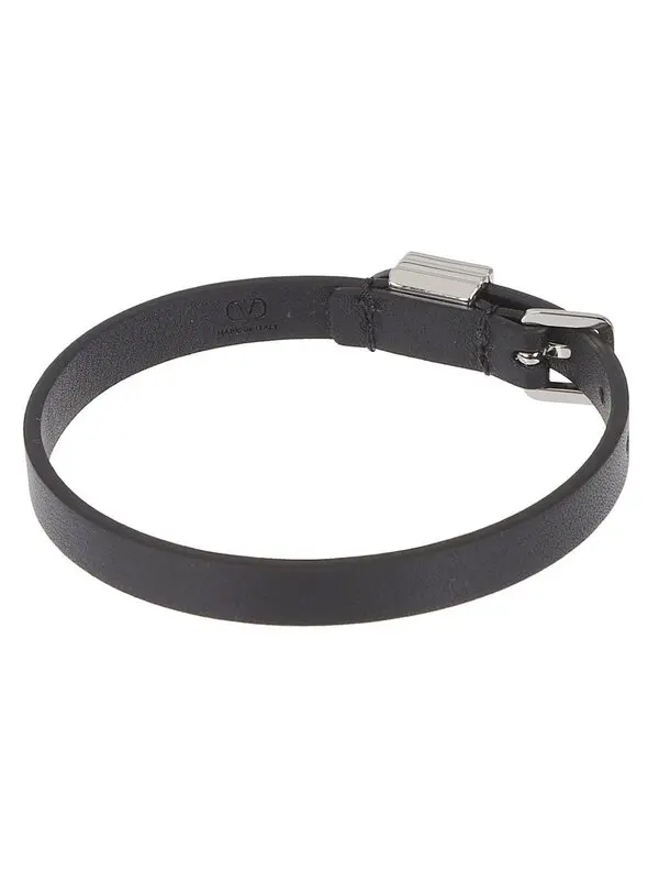 Valentino Garavani Pyramid-stud Bracelet - Black
