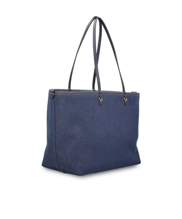 Fendi Ff Jacquard Reversible Tote Bag - Blue