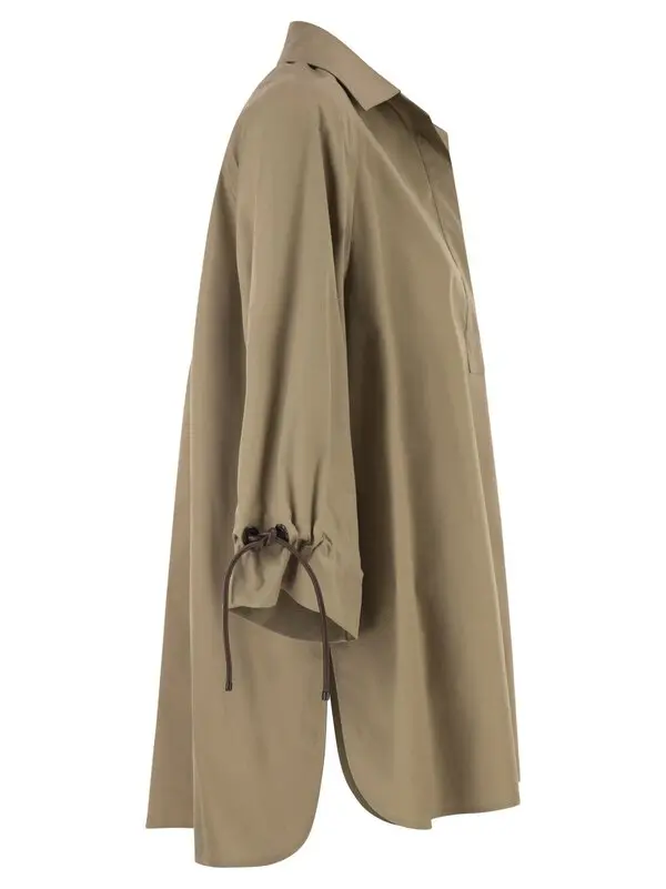 Max Mara Long Sleeve Drawstring Top - Brown