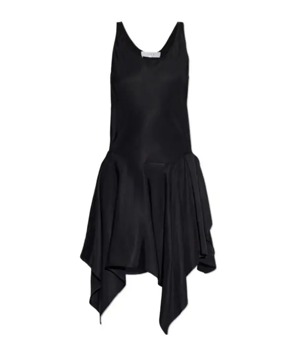 IRO PARIS Sleeveless Asymmetrical Drape Dress