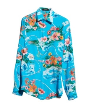 Gucci Printed Collared Long-sleeve Shirt - Multicolor