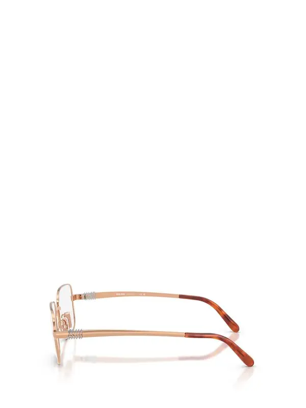 Miu Miu Full Frame Rectangle Eyeglasses - Nude