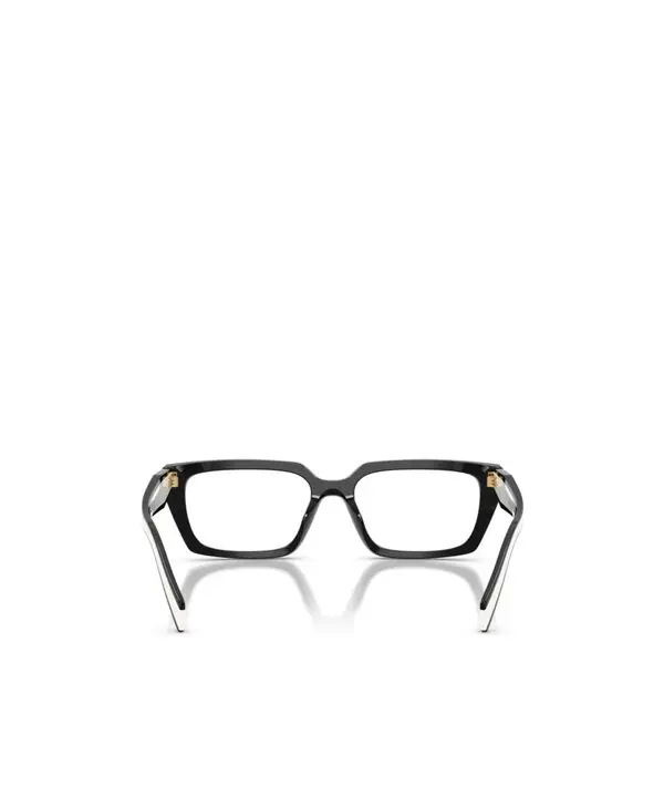 Prada Rectangle Frame Eyeglasses - Black