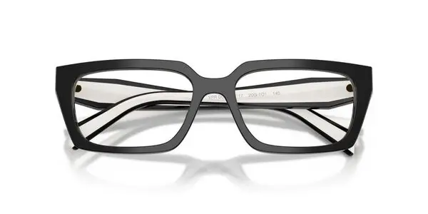 Prada Rectangle Frame Eyeglasses - Black