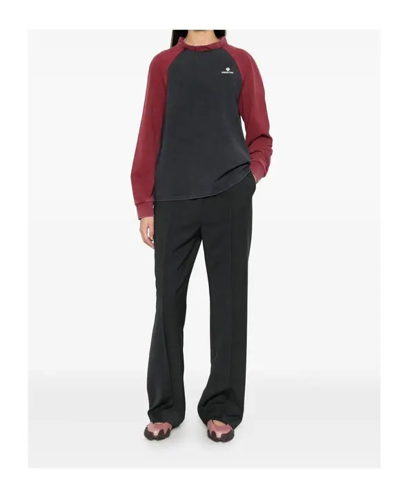 SHUSHU/TONG Long Sleeve Sweatshirt With Raglan Sleeves