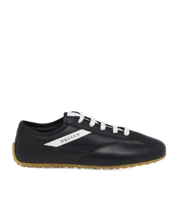 Alexander McQueen Low-top Sneakers With Logo Detail - Black