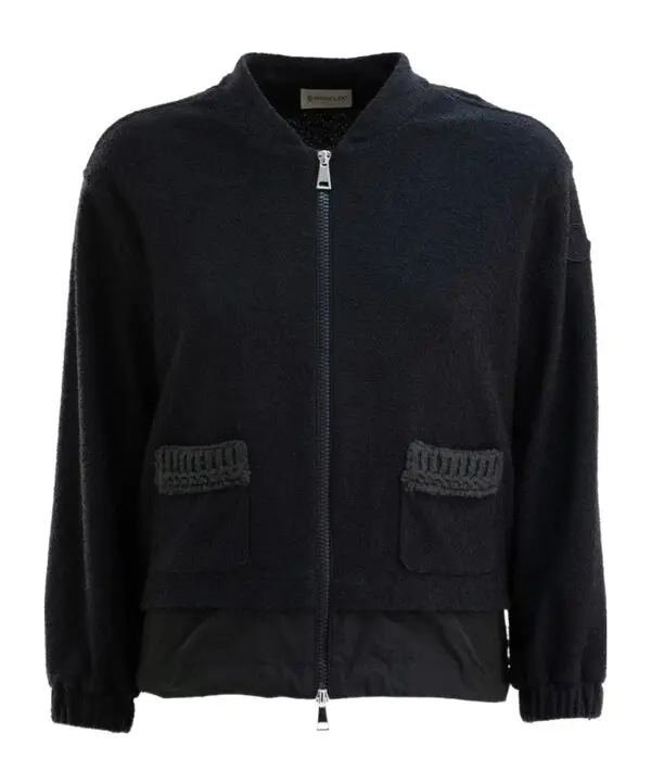 Moncler Boucle Zip-up Cardigan