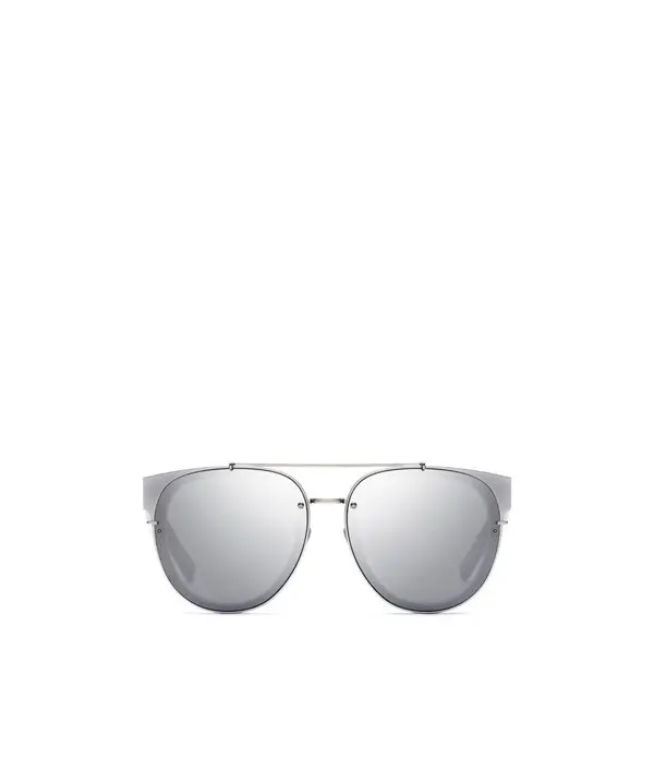 Dior Aviator Sunglasses With Silver Tone Logo - Gray