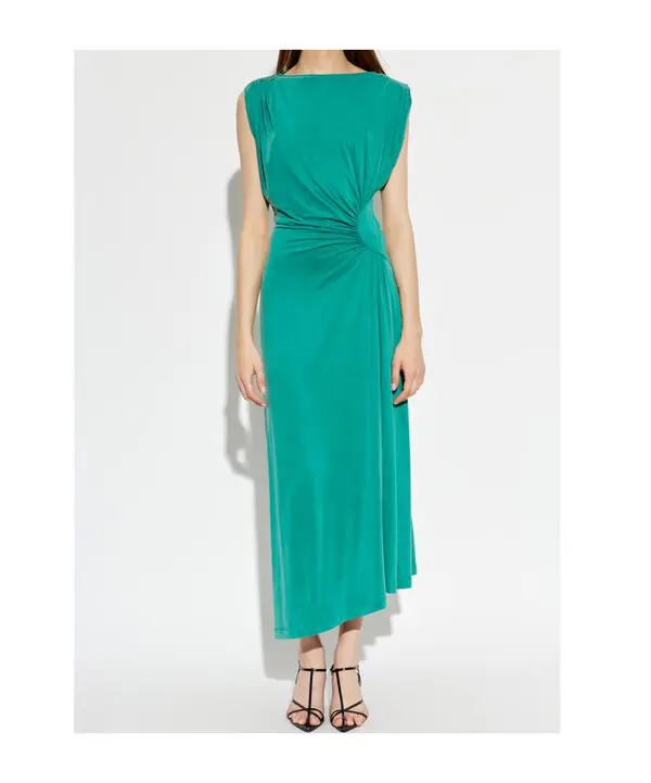 IRO PARIS Sleeveless Asymmetrical Boat Neck Dress