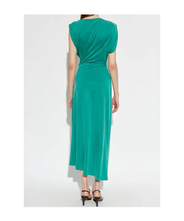 IRO PARIS Sleeveless Asymmetrical Boat Neck Dress