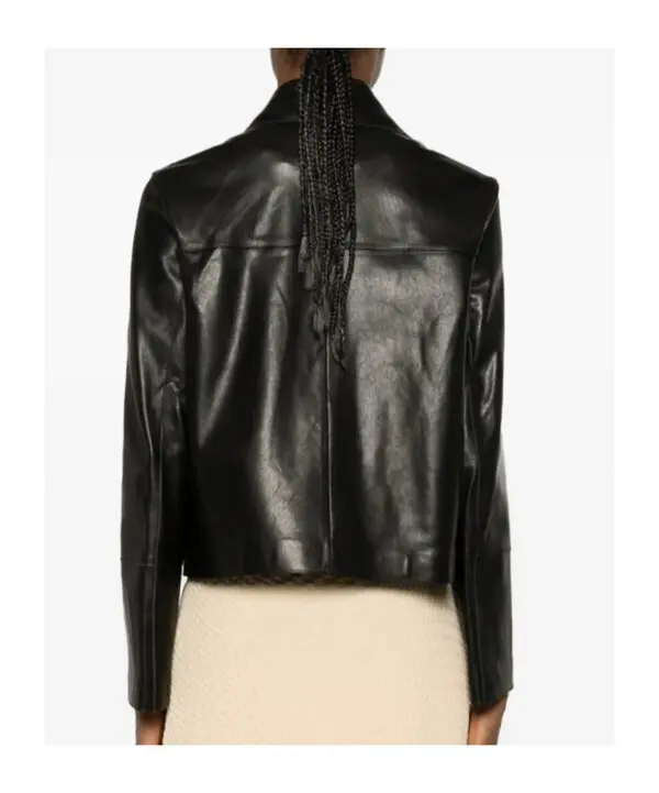 ARMA Leather Jacket With Button Pockets