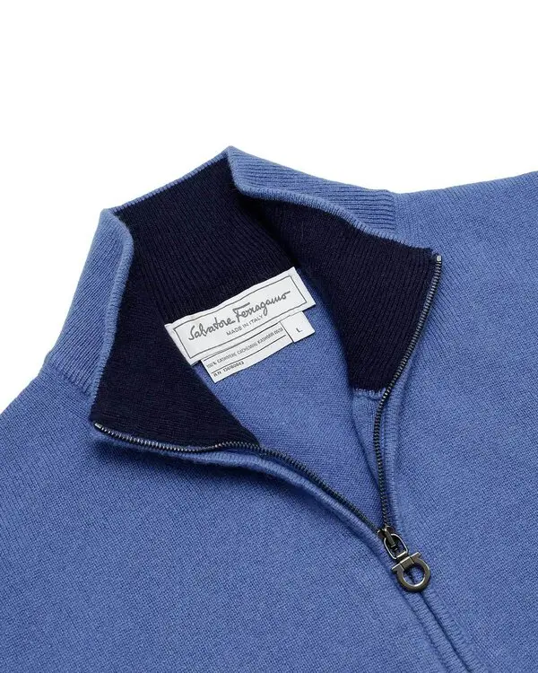 FERRAGAMO Pullover With Quarter Zip