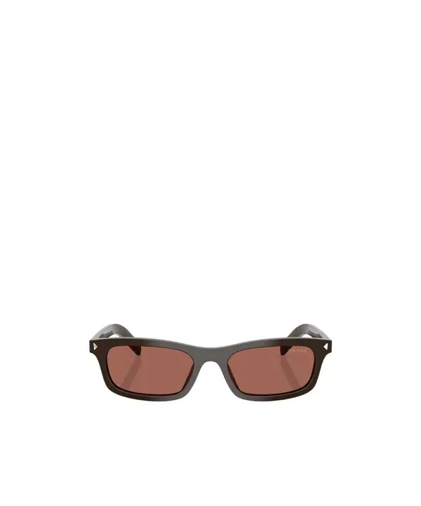 Prada Rectangle Frame Sunglasses - Brown