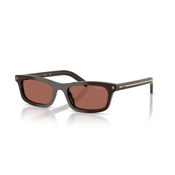 Prada Rectangle Frame Sunglasses - Brown