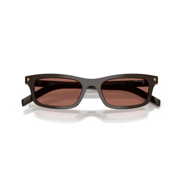 Prada Rectangle Frame Sunglasses - Brown