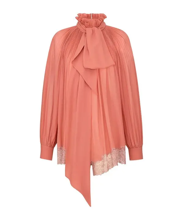 Saint Laurent Taffeta Floral Jumpsuit - Caramel Color