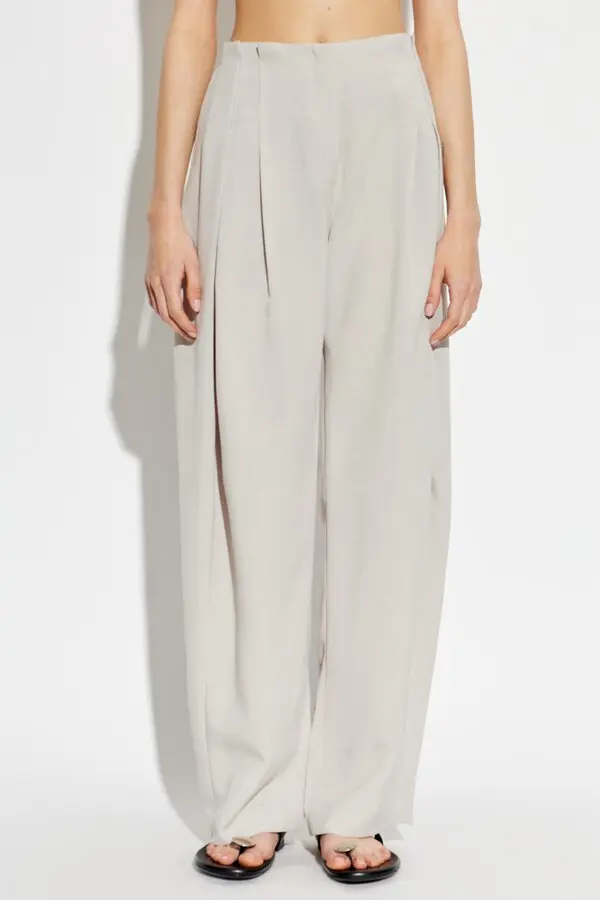 IRO PARIS Pleated High-waisted Wide-leg Trousers - No