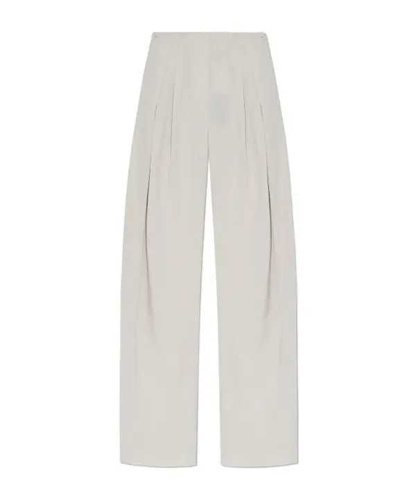 IRO PARIS Pleated High-waisted Wide-leg Trousers - White