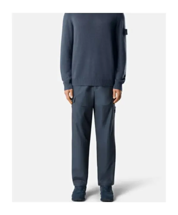 Stone Island Ghost Canvas Cargo Pants - Slate Blue