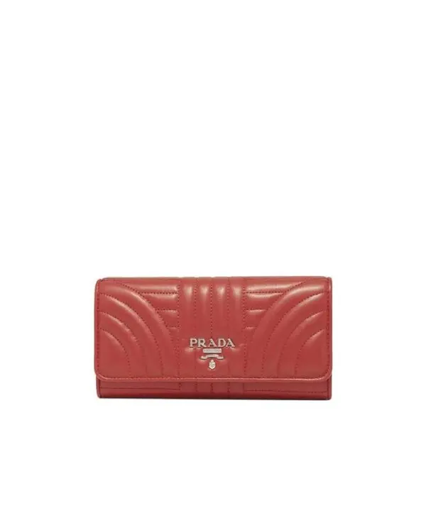Prada Logo Wallet - Brown