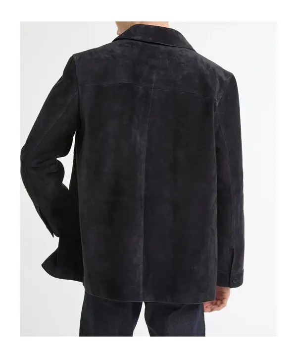 YVES SALOMON Suede Button-fastening Jacket
