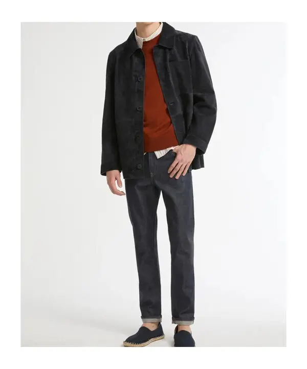 YVES SALOMON Suede Button-fastening Jacket