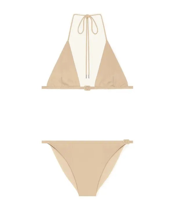 COURREGES Buckle Bikini Set - Nude