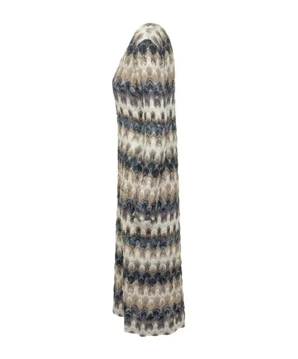 Missoni Long Chevron Knit Cardigan