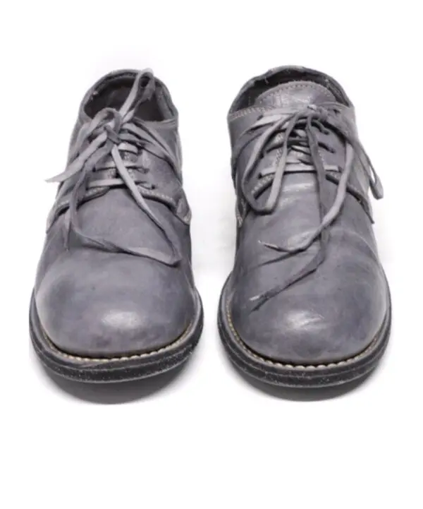 Guidi Lace Up Leather Flat