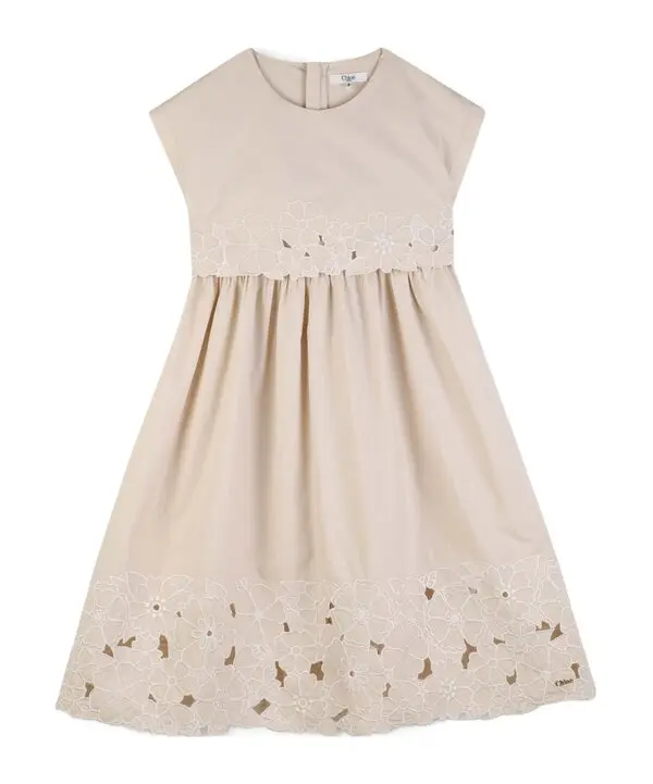 Chloé Sleeveless Floral Embroidered Dress