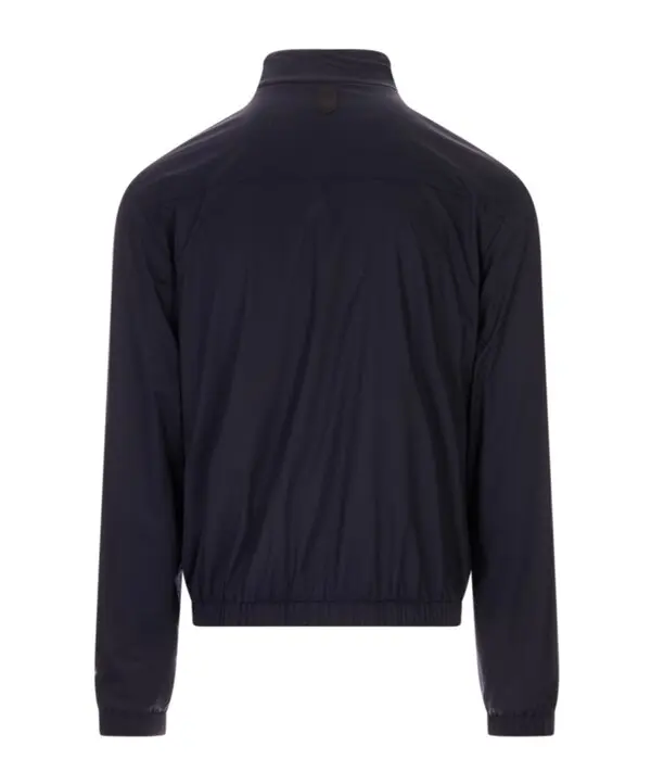 Canali Long Sleeve Zip-up Jacket - Black