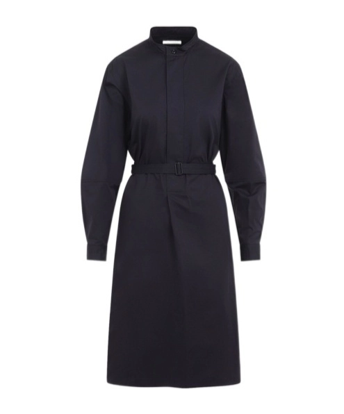 LEMAIRE Liquette Dress With Detachable Belt - Dark Blue