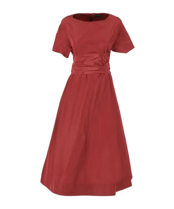 Max Mara Taeffeta Dress - Red