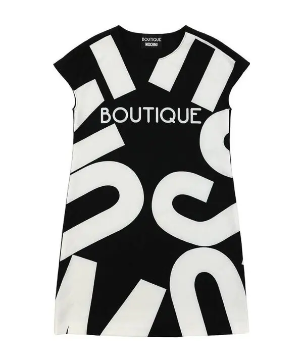 Moschino Printed T-shirt Dress - Black