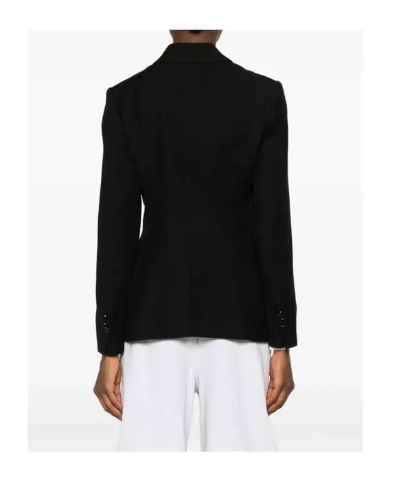 Ami Double-breasted Patch-pocket Blazer - Black