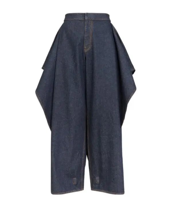 Alaïa Ruffled Jeans - Black