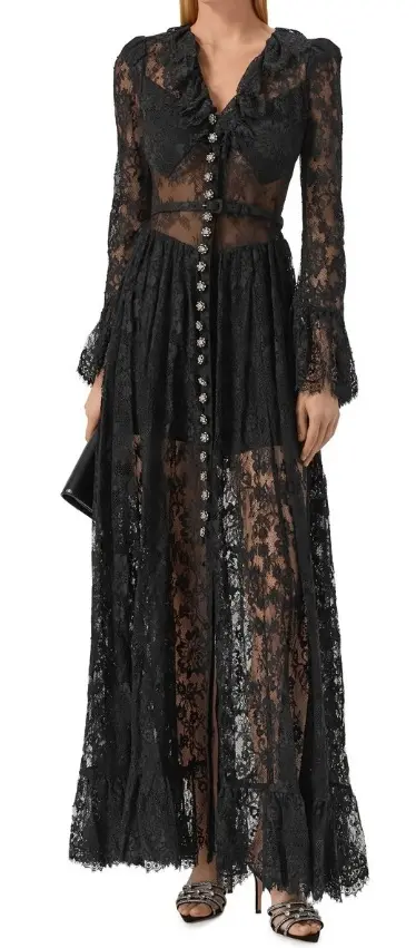 SELF-PORTRAIT Lace Maxi Dress