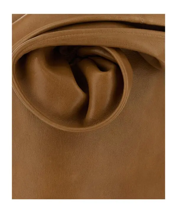 Magda Butrym Draped Leather Mini Skirt