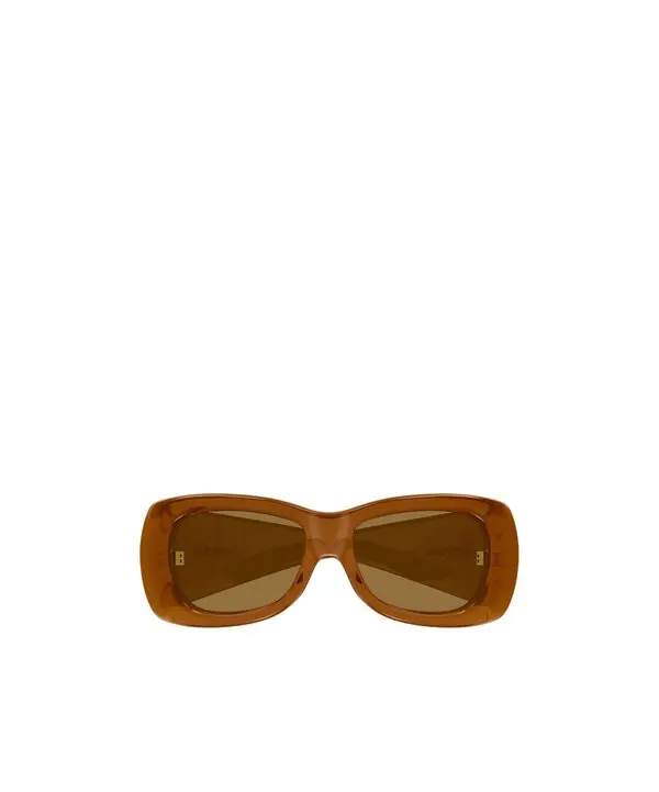 Saint Laurent Howl Oversized Frame Sunglasses - Light Brown
