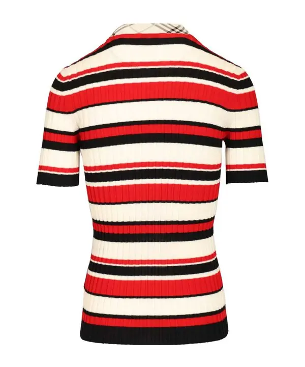 Burberry Striped Knitted Top