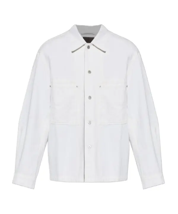 LEMAIRE Patch-pocket Denim Jacket - White