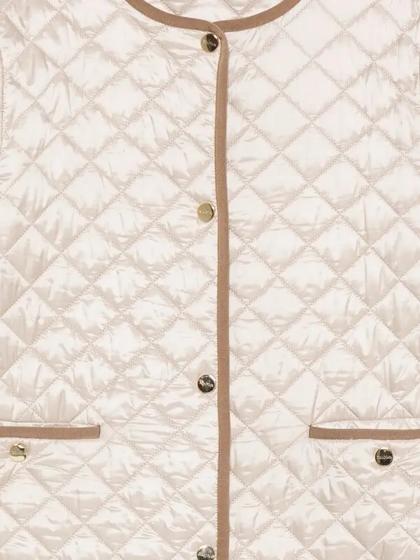 Max Mara Quilted Long-sleeve Jacket With Snap Buttons - No